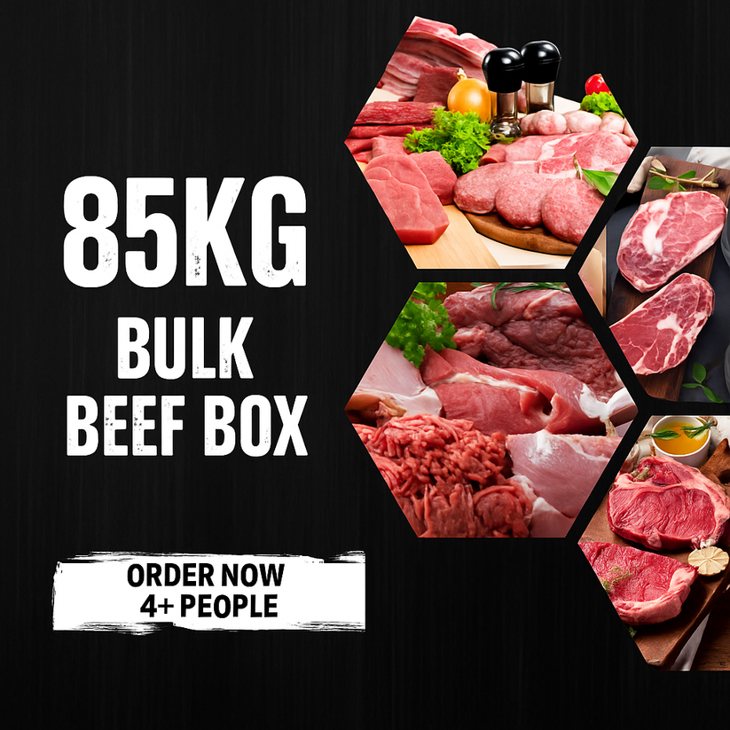 85kg Bulk Beef Box - Grass Fed – Border Ranges Pastoral